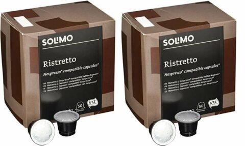 ¡Chollo! 100 Cápsulas compatibles con Nespresso Solimo Ristretto por 11 ...